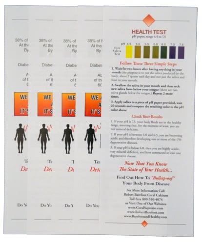 pH Health Test Kit - Determine Your State of Health | Coral Calcium ...